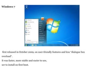 Introduction to windows | PPTX