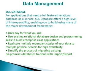 Introduction to Windows Azure | PDF | Cloud Computing | Internet