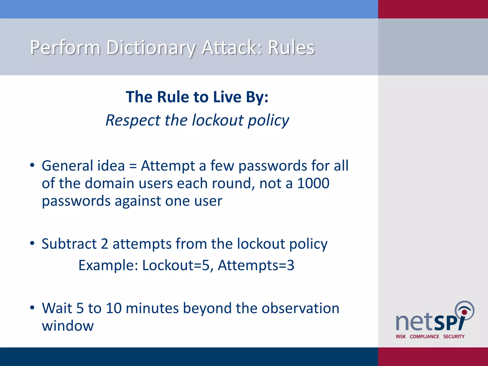 Introduction to Windows Dictionary Attacks | PDF