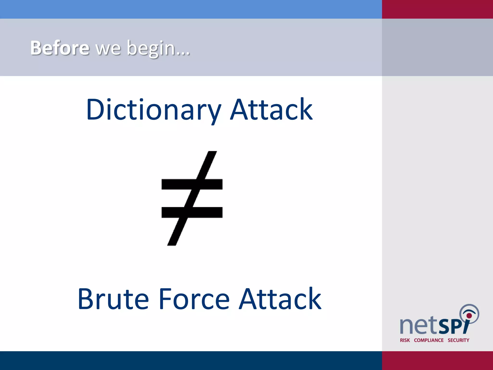 Introduction to Windows Dictionary Attacks | PDF
