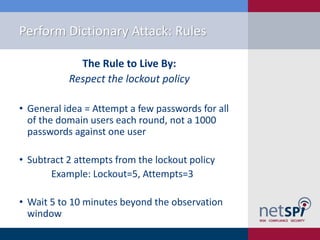 Introduction to Windows Dictionary Attacks | PDF