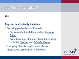 Introduction to Windows Dictionary Attacks | PDF