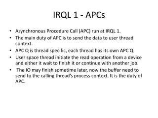 Introduction to windows kernel | PPT