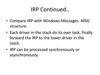 Introduction to windows kernel | PPT