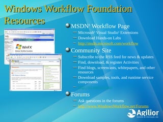 Introduction to windows workflow foundation (2007) | PPT