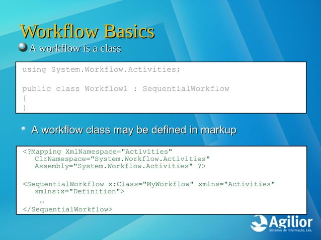 Introduction to windows workflow foundation (2007) | PPT