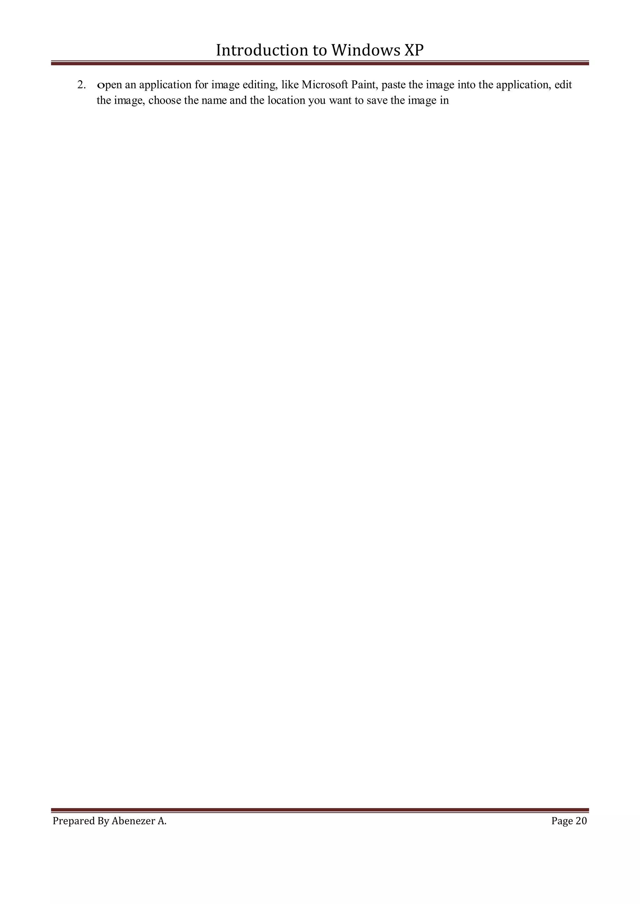 Introduction to windows xp | PDF