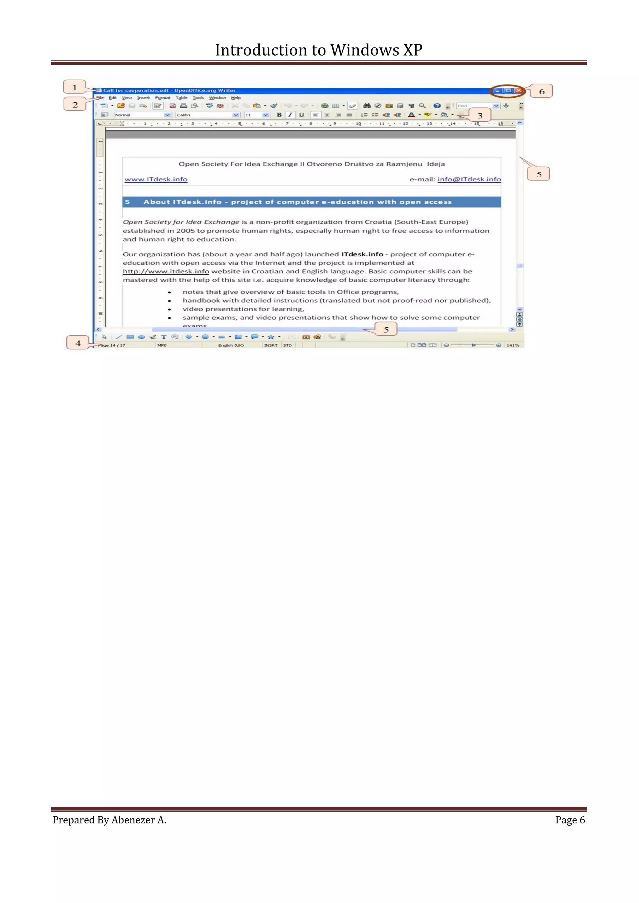 Introduction to windows xp | PDF