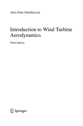Introduction to Wind Turbine Aerodynamics | PDF