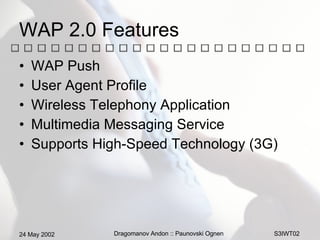 WAP 2.0 | PPT