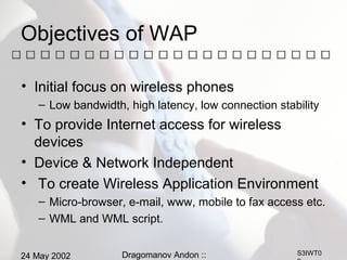 Introduction to wireless application protocol (wap)ogi | PPT