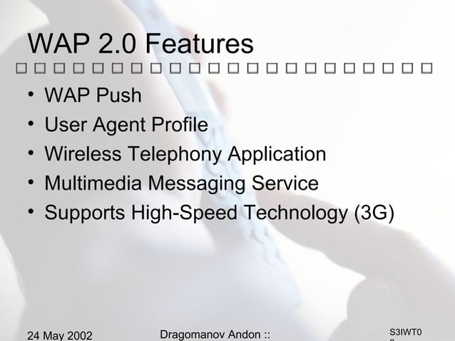 Introduction to wireless application protocol (wap)ogi | PPT