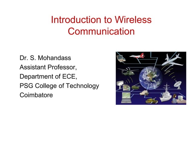 Introduction to Wireless Communication.ppt | Free Download