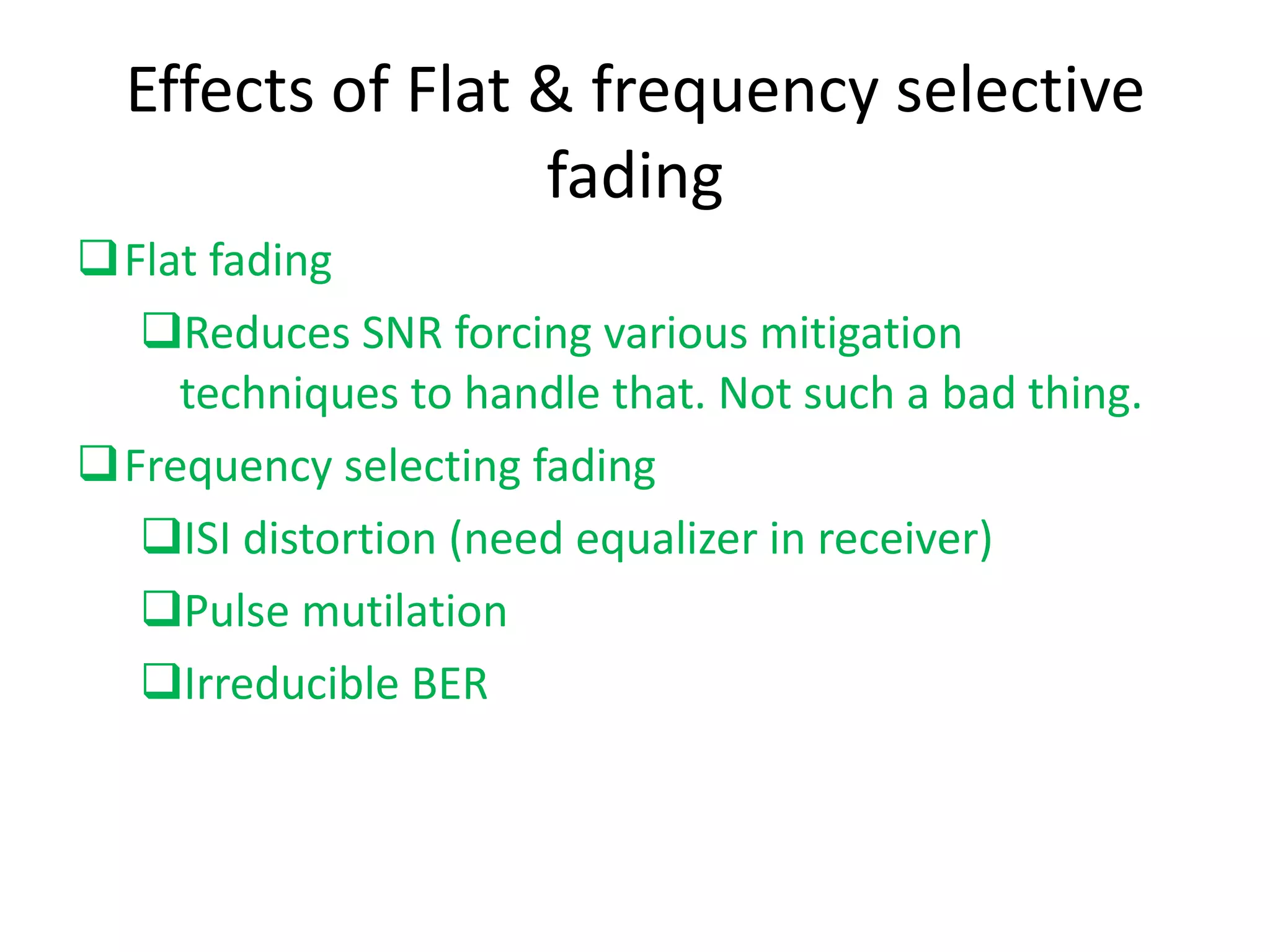 Introduction To Wireless Fading Channels | PPT