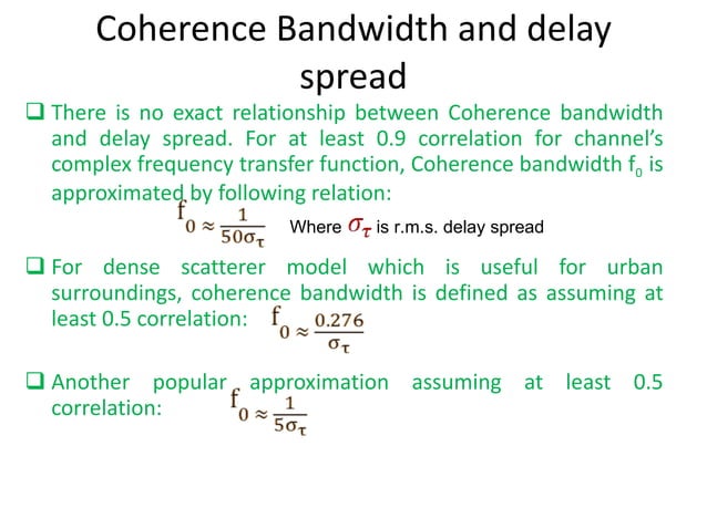 Introduction To Wireless Fading Channels | PPT | Computer Networking | Computing