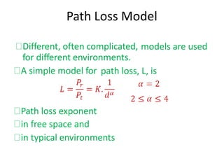 Introduction to wireless fading channels | PPTX