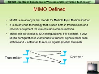 Introduction to Wireless MIMO – Theory and Applications | PDF