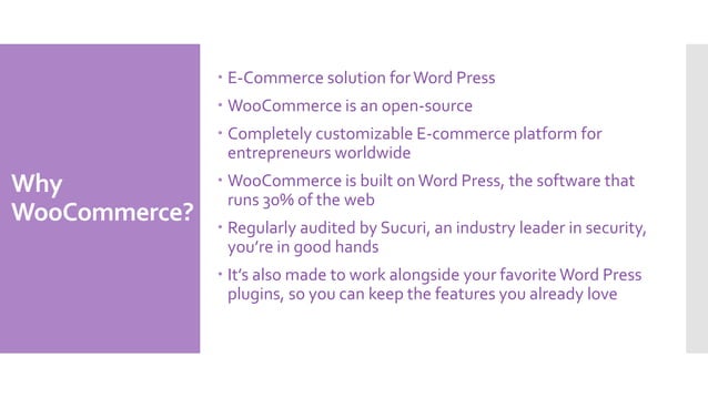 Introduction to woocommerce | PPT