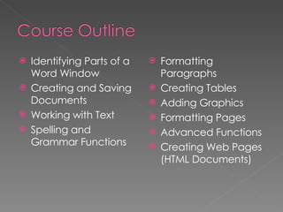 Introduction To Word | PPT