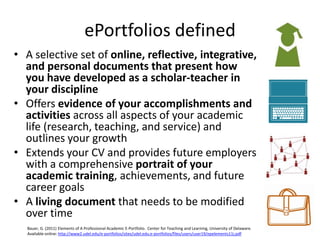 Introduction to Wordpress ePortfolios | PPT