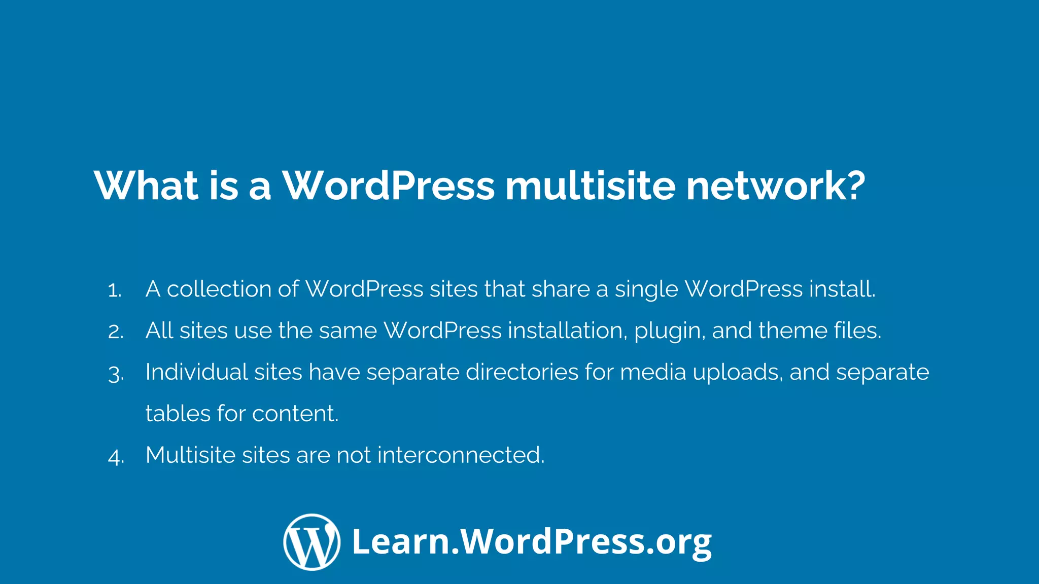 Introduction to WordPress Multisite Networks | PPTX