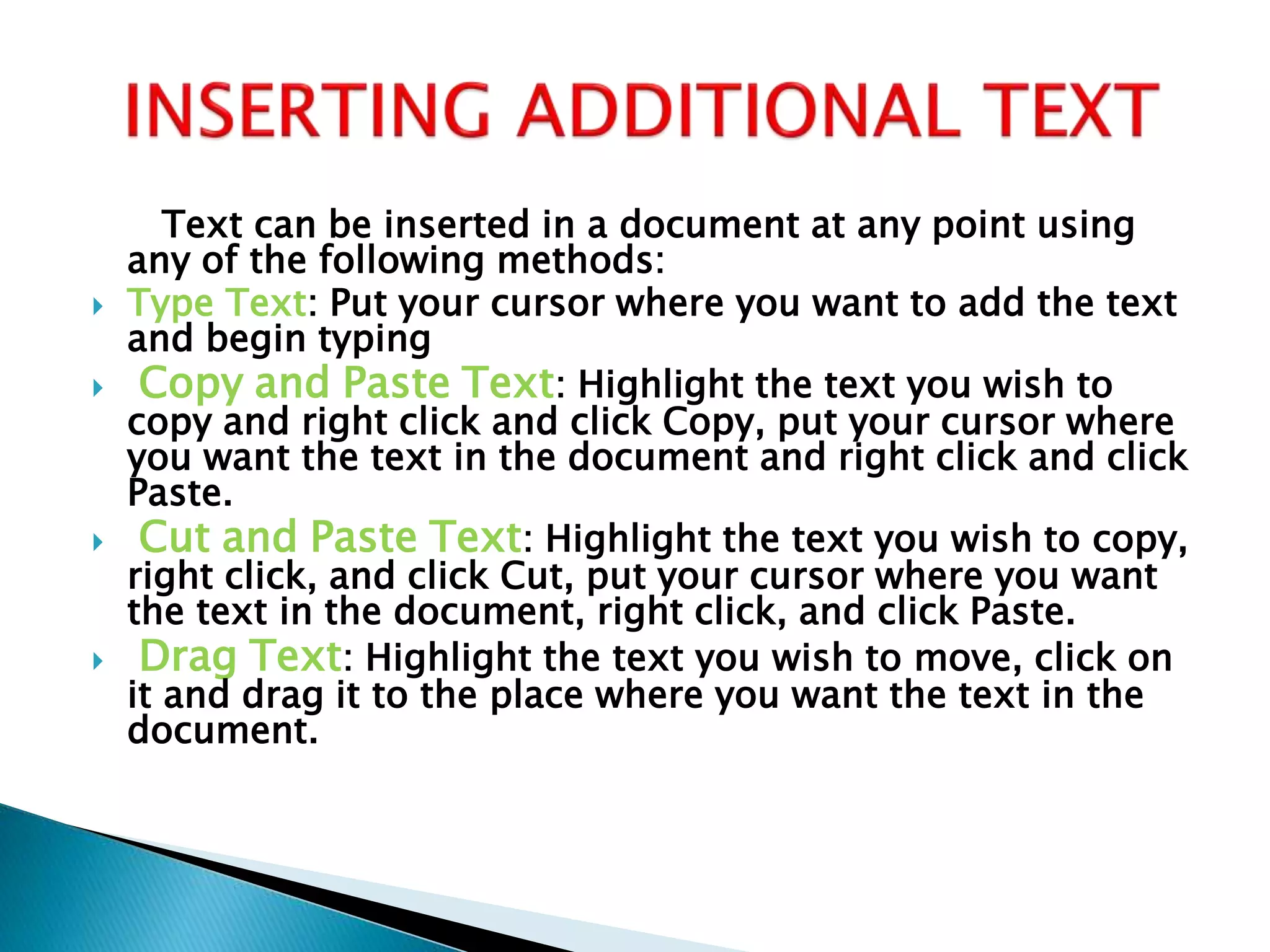 Introduction to word processing | PPTX | Operating Systems | Computer ...