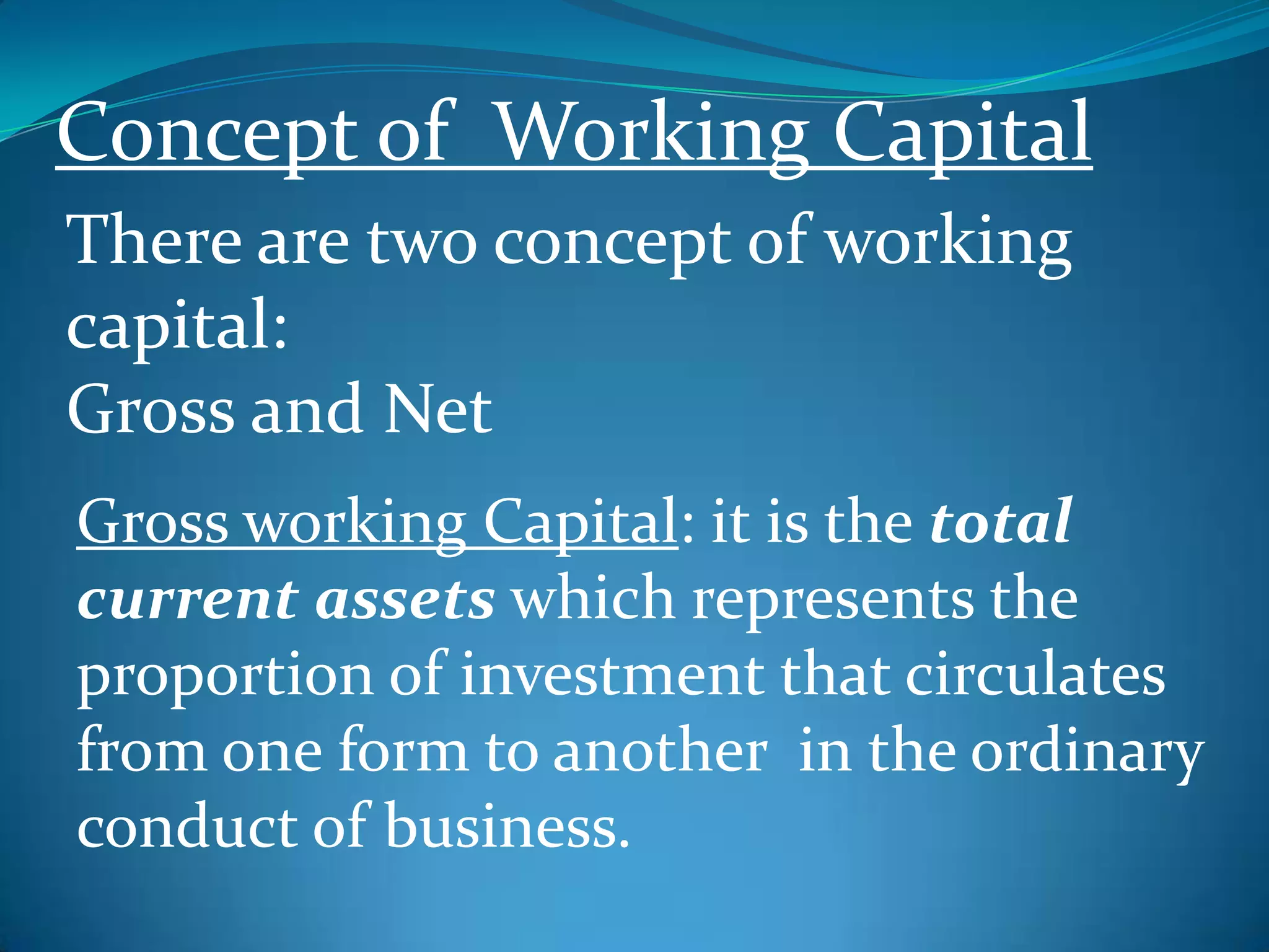 Introduction to working capital management | PPTX