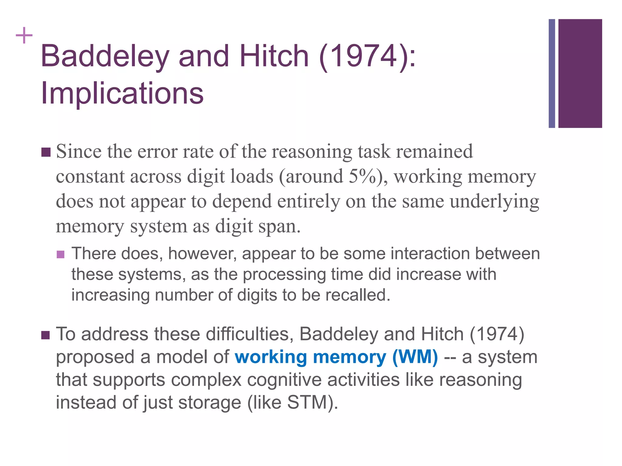 Introduction to working memory | PPT