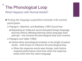 Introduction to working memory | PPT