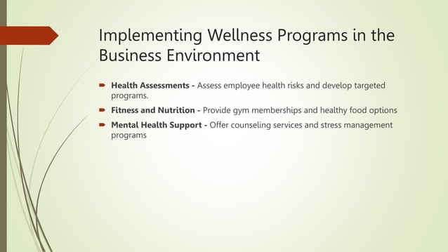INTRODUCTION TO WORKPLACE HEALTH AND WELLNESS.pptx | Wellness | Healthy ...