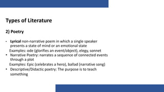 Introduction to world literature. | PPTX