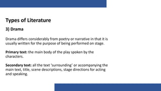 Introduction to world literature. | PPTX