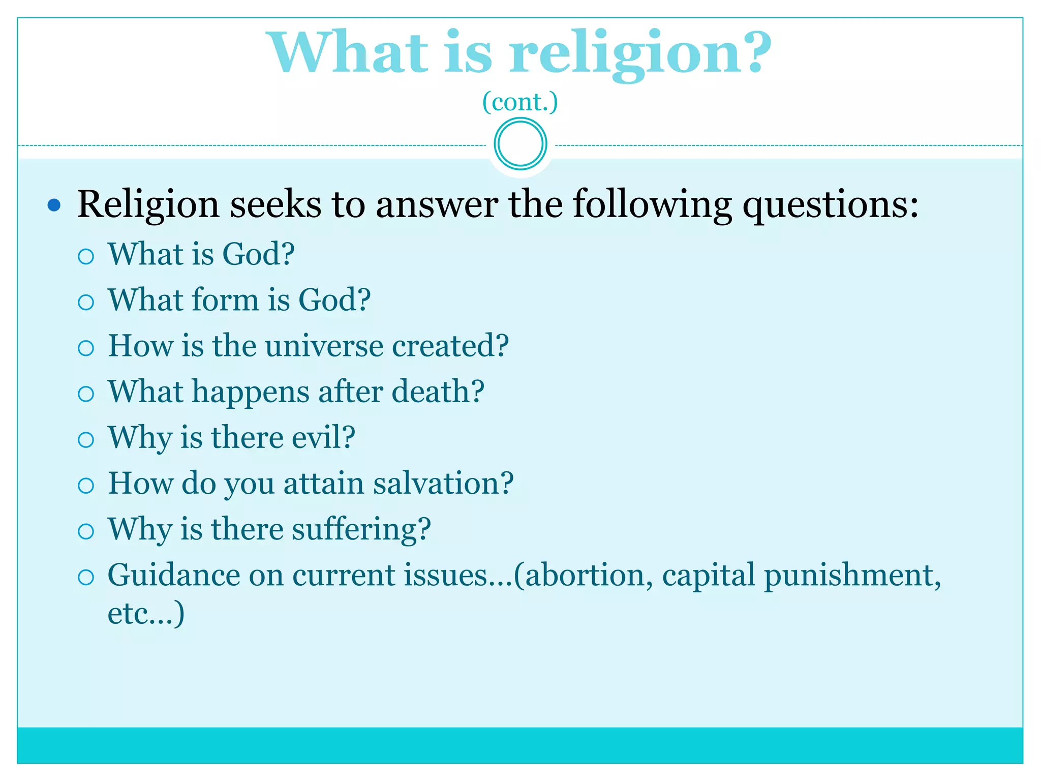 Introduction to world religion | PPTX
