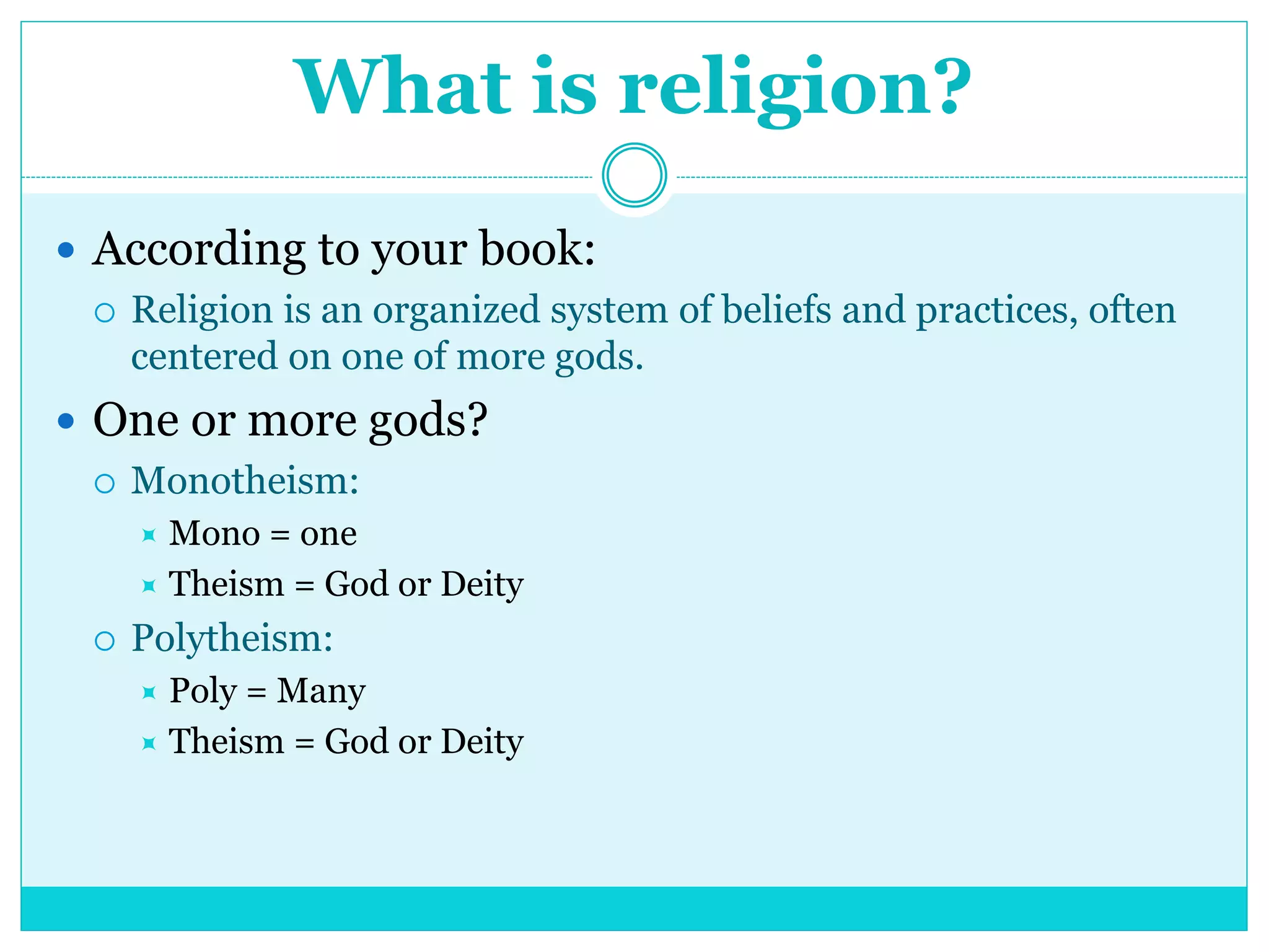 Introduction to world religion | PPTX
