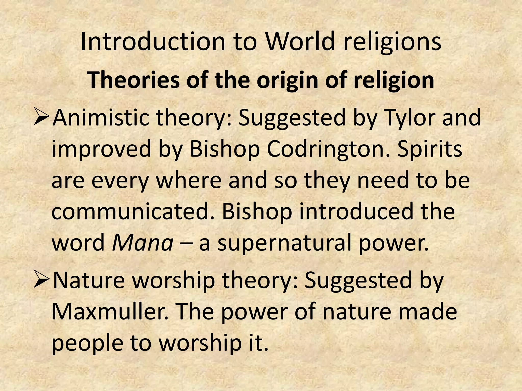 Introduction to world religions | PPTX