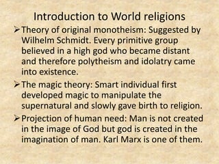 Introduction to world religions | PPTX