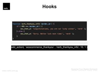 Introduction to WordPress Development - Hooks | PPTX