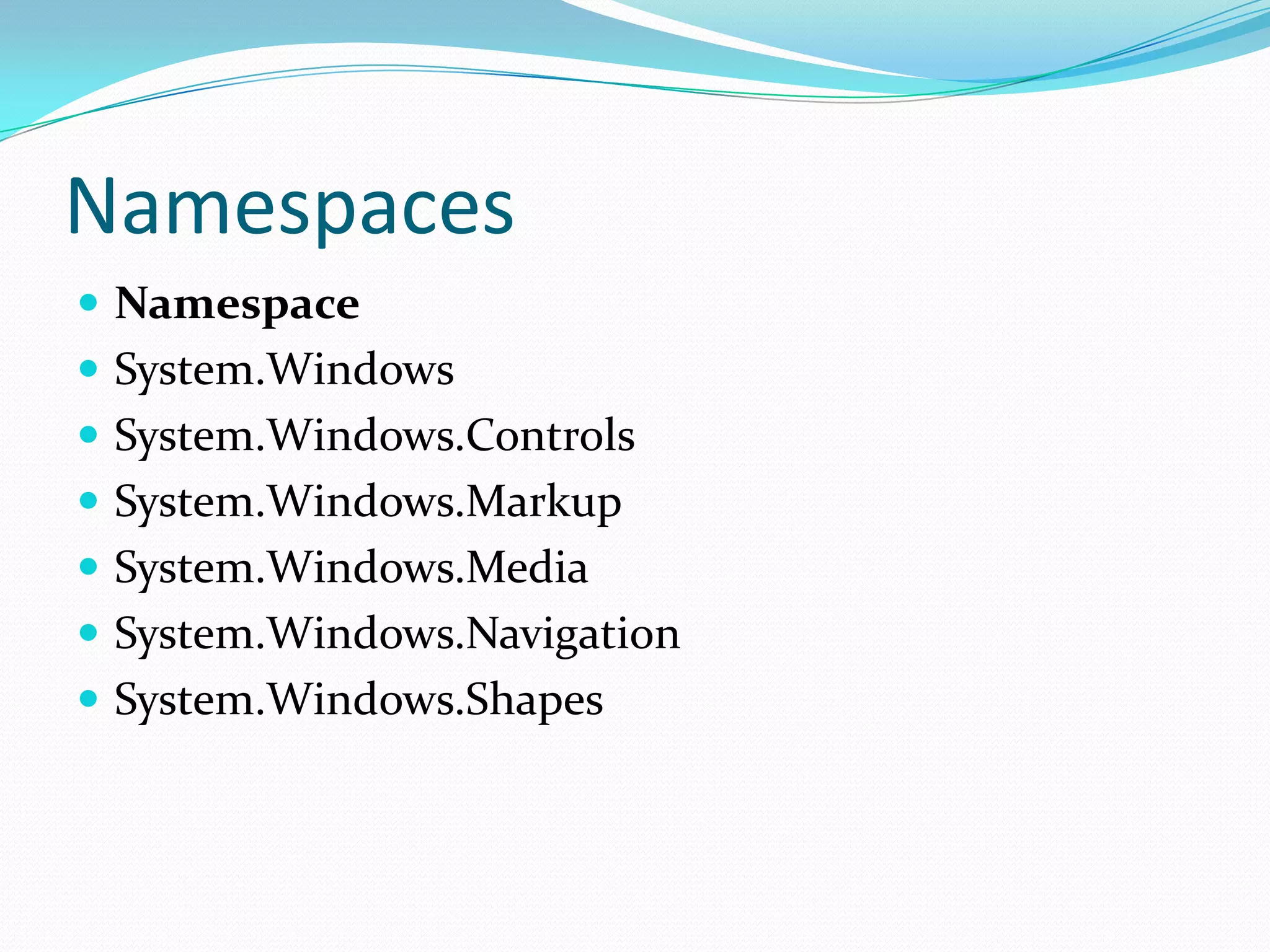 Introduction to wpf | PPTX