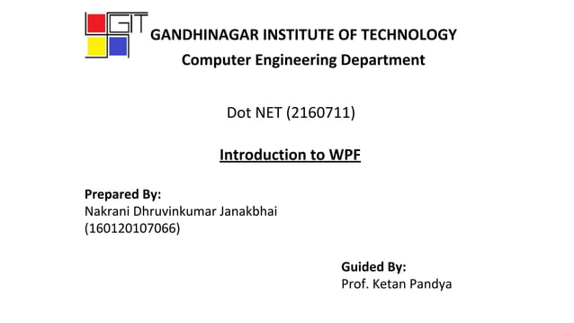Introduction to wpf | PPT