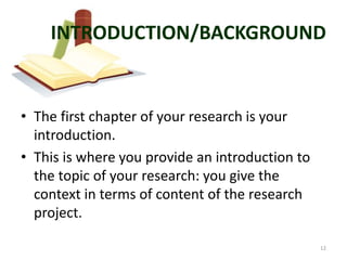Marketing Research: Introduction to Writing and Parts of a Research | PPTX