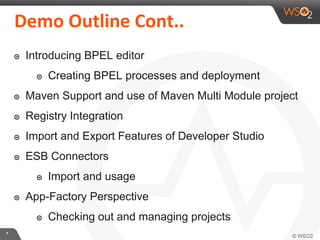 Introduction to WSO2 Developer Studio | PPT