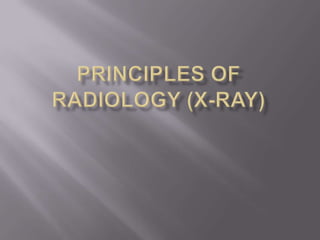 Introduction to musculoskeletal radiology | PPTX