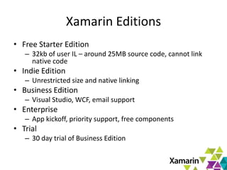 Introduction to xamarin | PPT