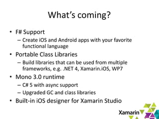 Introduction to xamarin | PPT