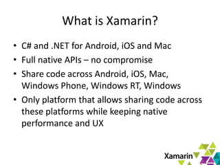 Introduction to xamarin | PPT