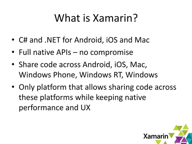 Introduction to xamarin | PPT
