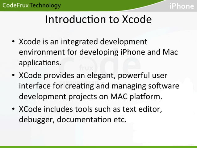 Introduction to xcode | PDF | Operating Systems | Computer Software and Applications