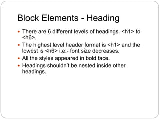 Introduction to (x)html | PPT