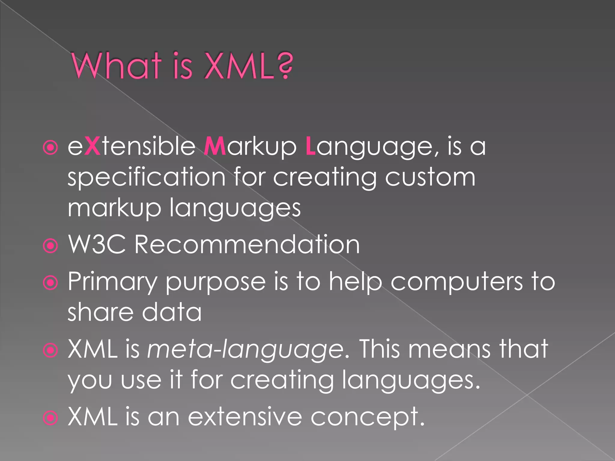 Introduction To Xml Ppt