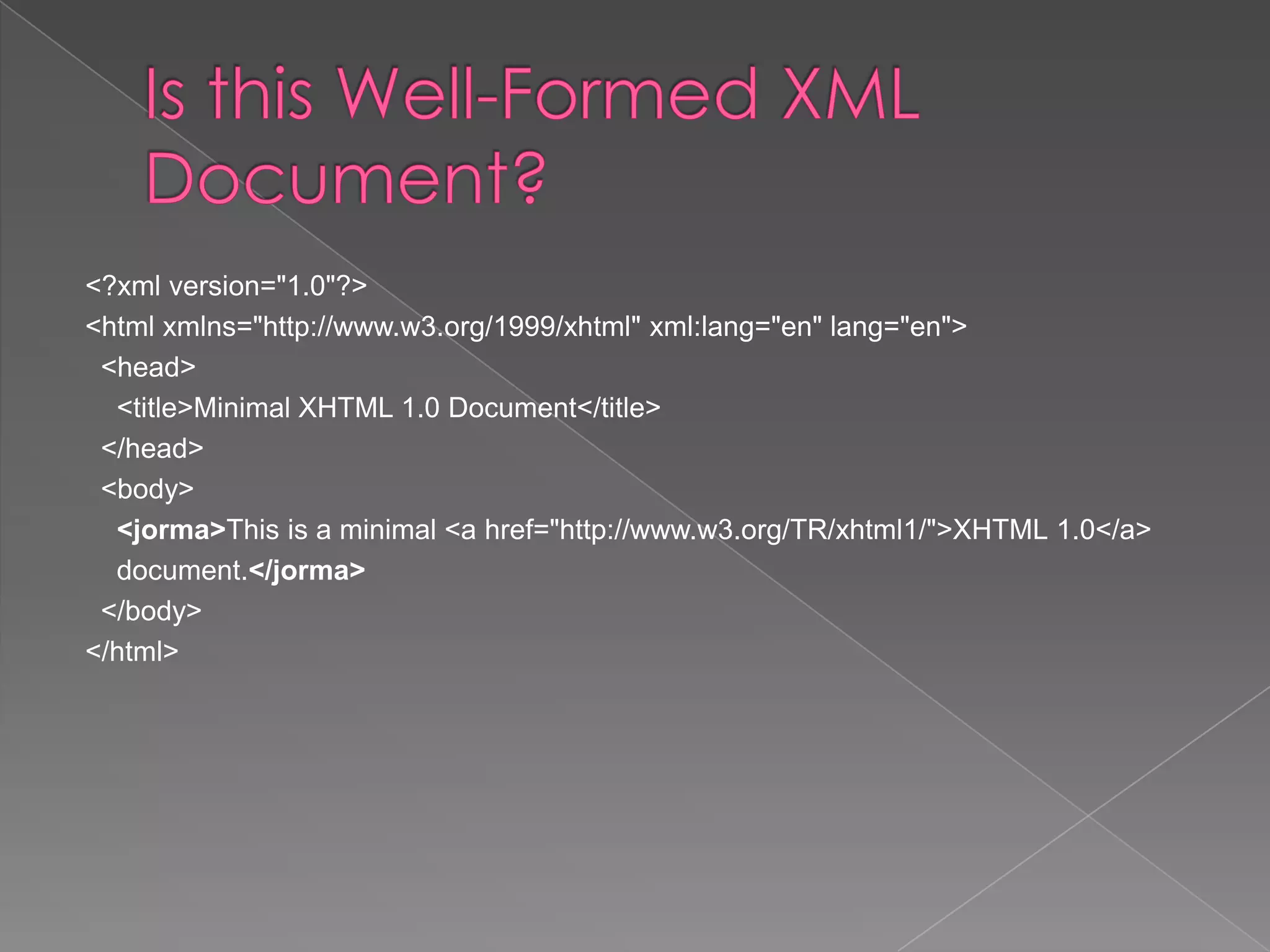 Introduction to xml | PPTX